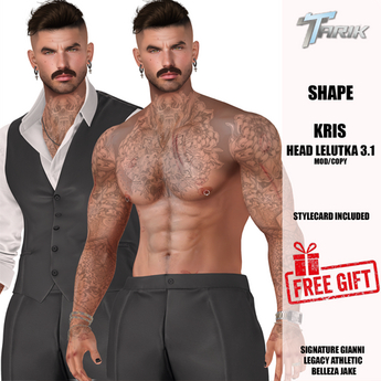 Second Life Marketplace - -- T. TARIK -- Shape ARTHUR [ KRIS Head ...
