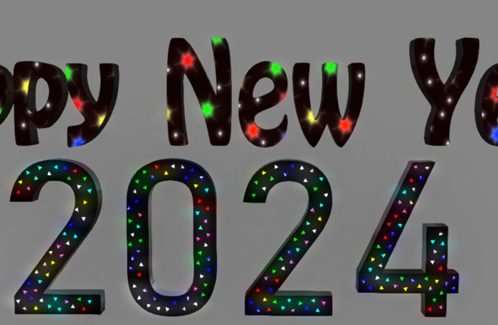 Second Life Marketplace - Happy New Year 2024 - Flashy Sign and Party ...