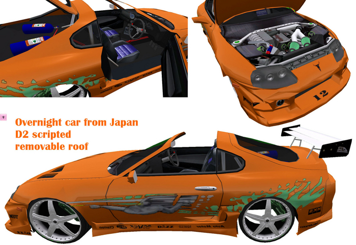 Second Life Marketplace - Movie inspired drift car