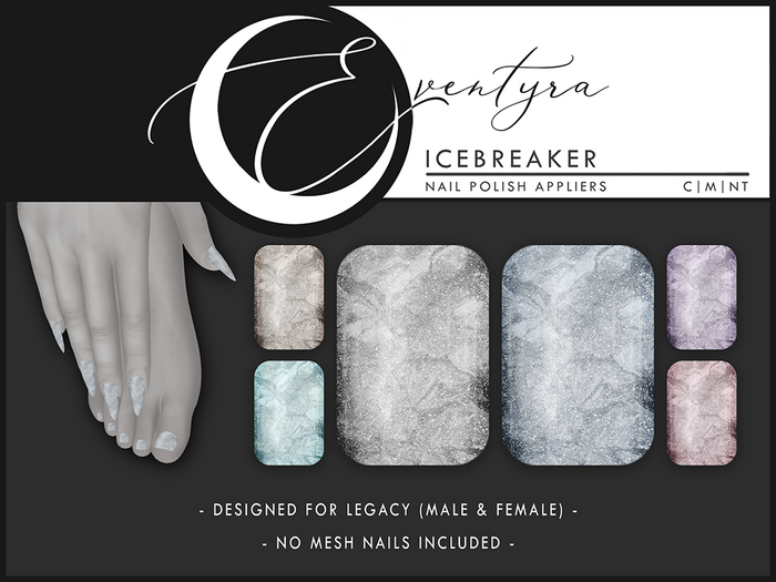 Second Life Marketplace - Eventyra - Legacy Nail HUD - Icebreaker