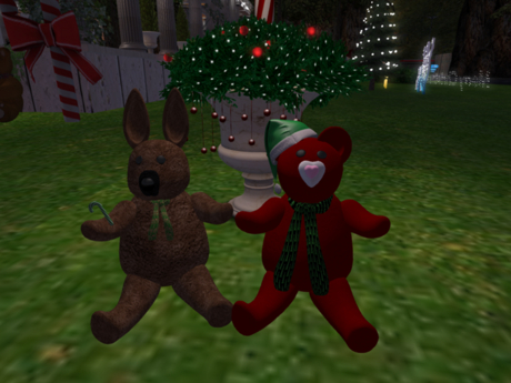 Second Life Marketplace - Musical Xmas Bear W/Head Turn Black Muzzle ...