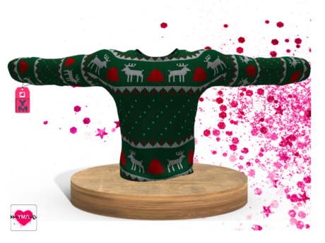 Second Life Marketplace - YOURMOM /\ - Ryan ' Green Reindeer Ugly ...