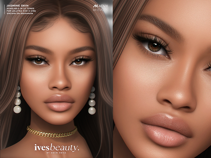 Second Life Marketplace - IVES - LeLU EvoX - Jasmine Skin - #FATPACK