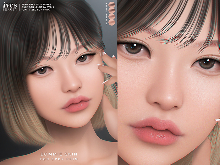 Second Life Marketplace - IVES - LeLU EvoX - Bommie Skin - #FATPACK