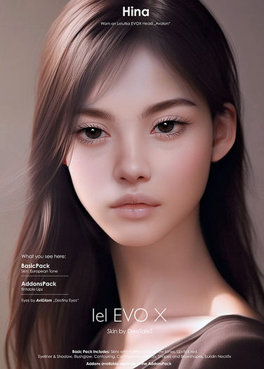 Second Life Marketplace - DeeTaleZ *SKINS - FATPACK* lel EVOX - Hina ...