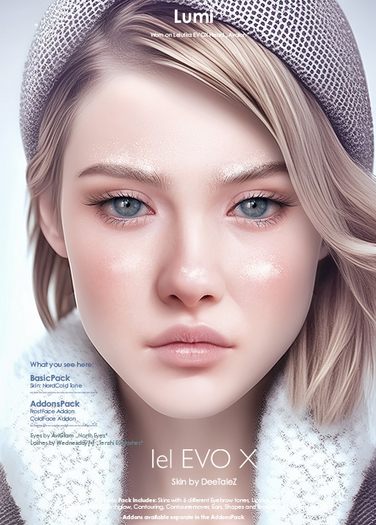 Second Life Marketplace - DeeTaleZ *SKINS - FATPACK* lel EVOX - Lumi ...