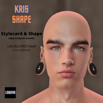 Second Life Marketplace - [Loweys] Kris Shape - KRIS HEAD EVOX