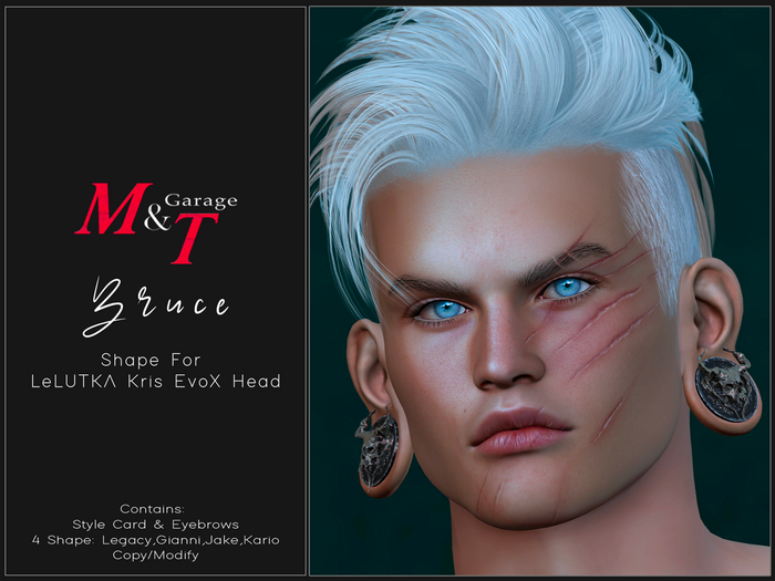 Second Life Marketplace - M&T Bruce Shape for Bento LeLUTKA EvoX Kris