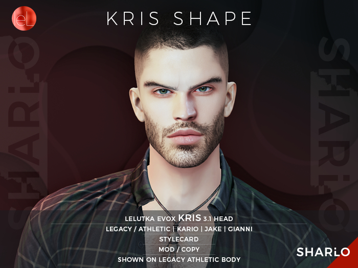 Second Life Marketplace - SHARLO - KRIS SHAPE for LEL EvoX KRIS Head