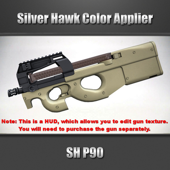 Second Life Marketplace - SH RP Prop Gun - P90 (Female Version)