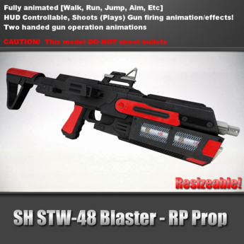 Second Life Marketplace - SH RP Prop Gun - STW-48 Blaster