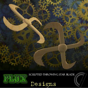 Second Life Marketplace - Flux Sculpted Sculpty Sculptie Throwing Star ...