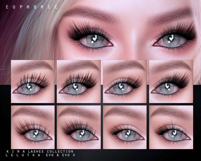 Second Life Marketplace - E U P H O R I C . Kira Lashes . LeLUTKA Evo X