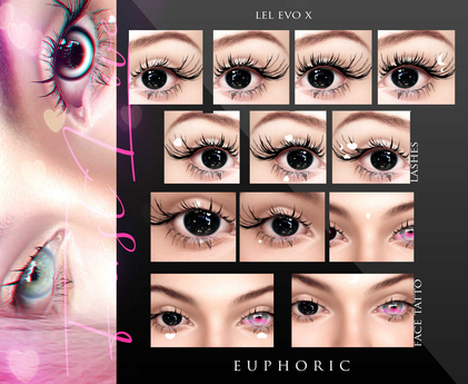 Second Life Marketplace - E U P H O R I C . First Love Lashes&Face ...
