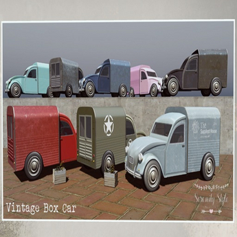 Second Life Marketplace - Serenity Style- Vintage Box Car - PINK