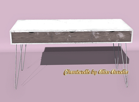 Second Life Marketplace - ChiMia:: Minimalist Office Desk - Daily Life ...