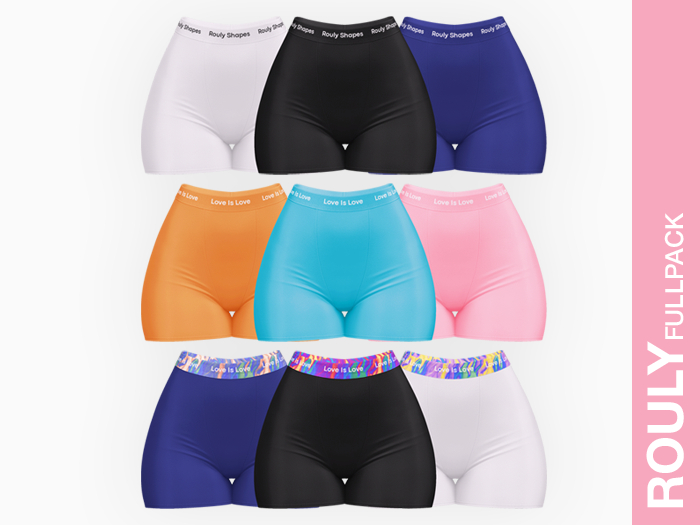 Second Life Marketplace - ROULY Shapes :: "Unite" Boxers - Female ...