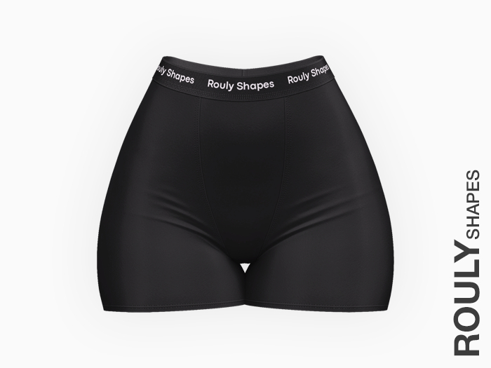 Second Life Marketplace - ROULY Shapes :: "Unite" Boxers - Female - Black