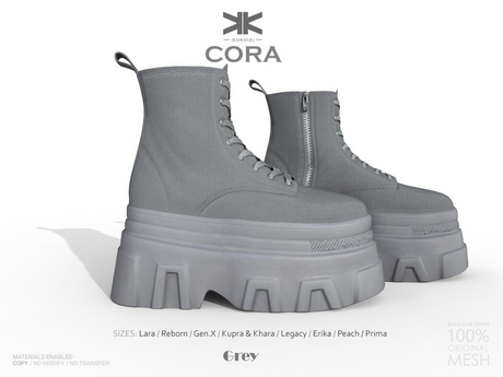 Second Life Marketplace - Cora :: Shoes :: 10 Colors :: {kokoia}