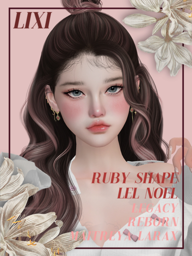 Second Life Marketplace - Lixi - Ruby Shape - Lel EvoX Noel 3.1