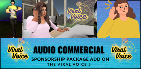 Second Life Marketplace - The Viral Voice 5 AUDIO COMMERCIAL ADD ON