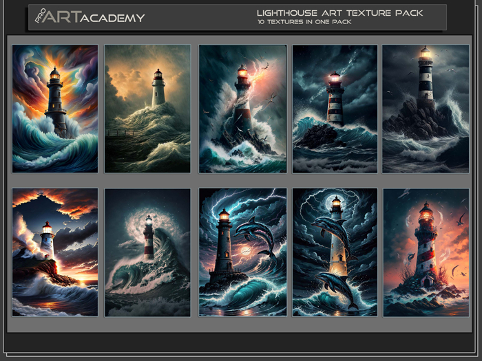 Second Life Marketplace - @PAA - Lighthouse Art Pack