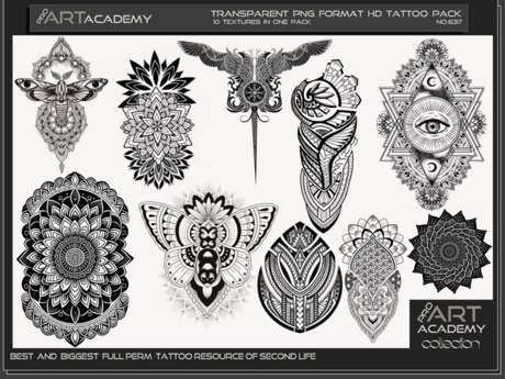 Second Life Marketplace - @PAA - Tattoo Texture Pack 637