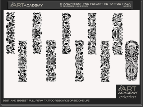 Second Life Marketplace - @PAA - Tattoo Texture Pack 676