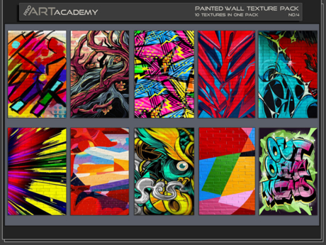 Second Life Marketplace - @PAA - Painted Wall Texture Pack 4