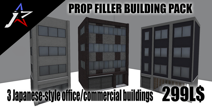 Second Life Marketplace - [JUSTAR] Prop Filler Building Pack
