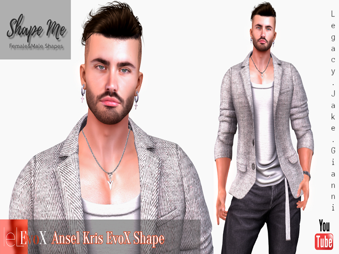 Second Life Marketplace - Shape Me - Ansel Kris Head EvoX Shape