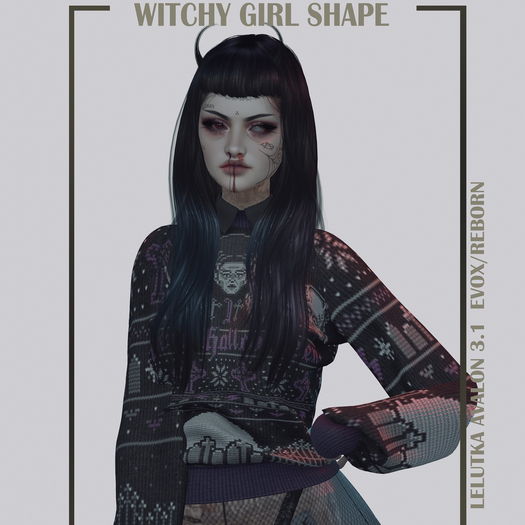 Second Life Marketplace - FREYA// WITCHY GIRL SHAPE/ lel evox AVALON 3. ...
