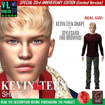 Second Life Marketplace - KEVIN TEEN SHAPE (LIMITED EDITION)