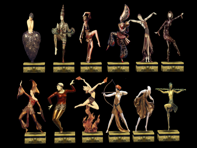 Second Life Marketplace - Antiki-Taki Collectibles Deco Figurine Set v2
