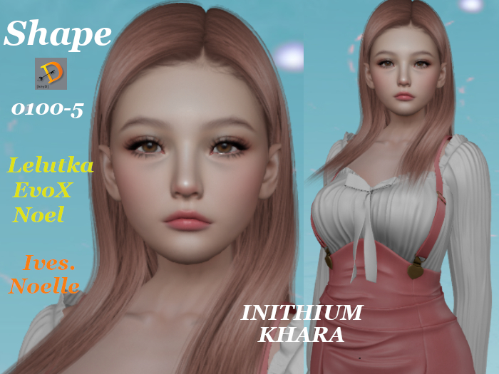 Second Life Marketplace - Lelutka Evox Noel head Shape 0100-5 Noel KHARA