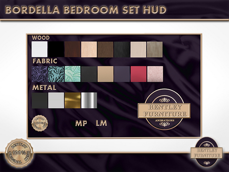 Second Life Marketplace - Bordella Bed - PG Version - BOXED