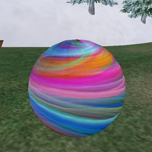 Second Life Marketplace - Psychedelic Rainbow Ball Sphere - 1 Prim