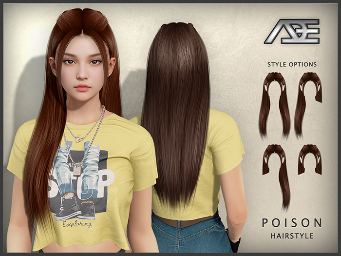 Second Life Marketplace - Ade - Poison Hairstyle (FULL PACK)