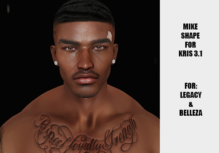 Second Life Marketplace - Mike Shape For LeLUTKA Kris Head 3.1