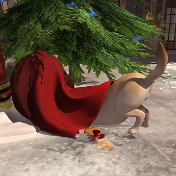 Second Life Marketplace - CJ Santa Mailbox with happy Puppy