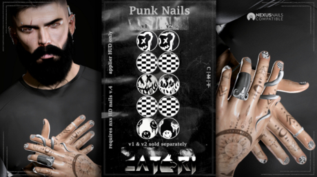 Second Life Marketplace - .catori. HD punk nails. v1. (add)