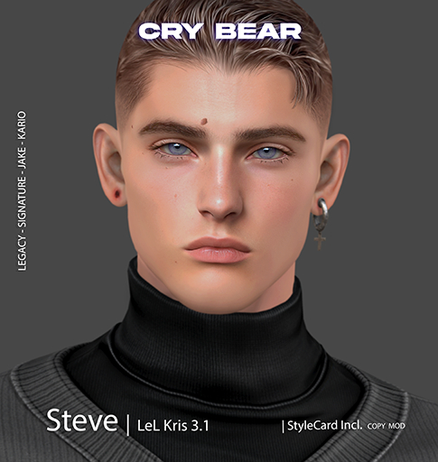 Second Life Marketplace - cry bear - Steve Shape [LeL Kris 3.1]