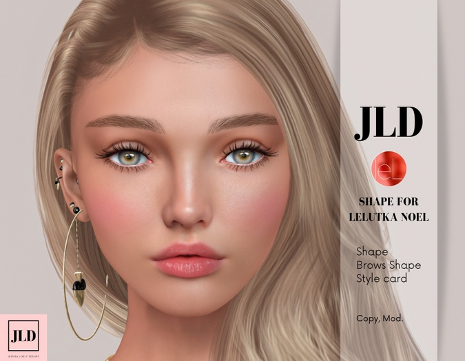 Second Life Marketplace - JLD - Lelutka Noel Head Shape with Style Card
