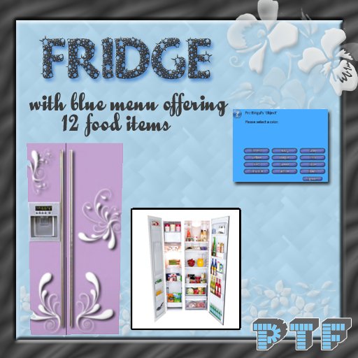 Second Life Marketplace - Fridge (Lavender Swirls) Functioning *menu ...