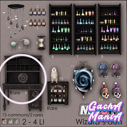 Second Life Marketplace - 9. MOoH! Wizard cabinet 4LI RARE