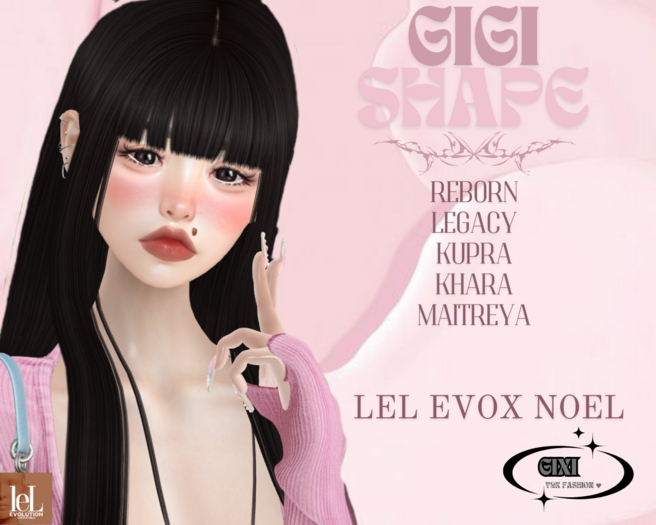 Second Life Marketplace - Gigi Shape || Lelutka EVO X - NOEL|| Gixi