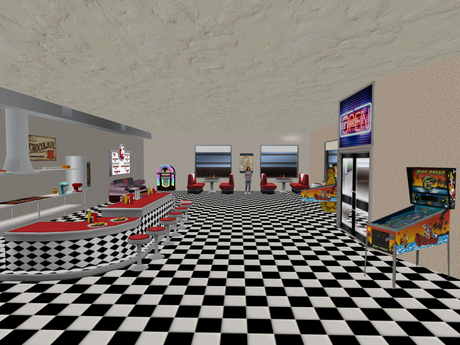 Second Life Marketplace - 50/60's Retro rez Box