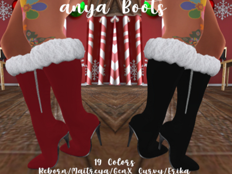 Second Life Marketplace - {Chaotic} Anya Boots {Add Me} {DEMO}