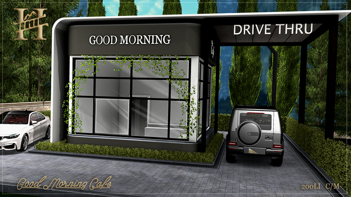 Second Life Marketplace - Chef Hill. Good Morning Cafe - Mega.Meal