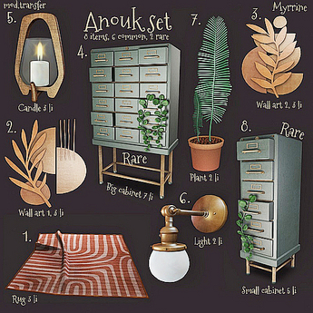 Second Life Marketplace - 7. Myrrine. Anouk set plant